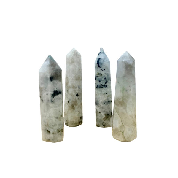 Moonstone Crystal Points/Tower 9.5cm - Ai Ne Chakra