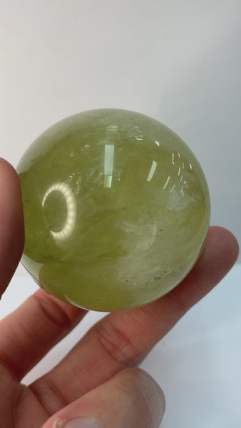 Natural Citrine Sphere Crystal of Abundance 248 g - Ai Ne abundance