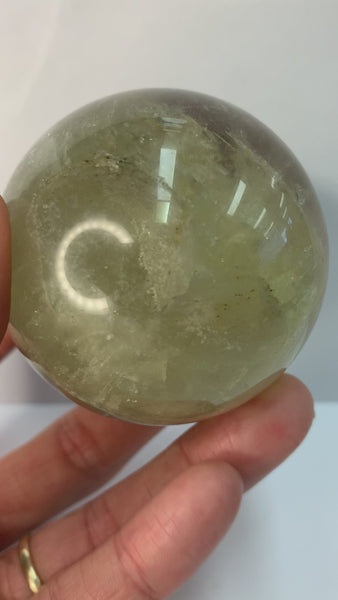 Natural Citrine Sphere Crystal of Abundance - Ai Ne abundance