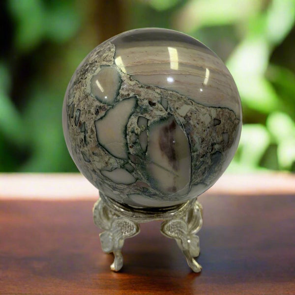 Purple Jade Crystal Sphere 554 grams - Spiritual Growth & Emotional ...