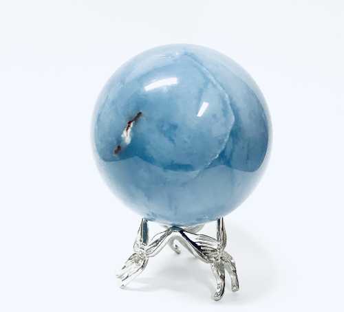Authentic High-Quality Blue Angelite Crystal Sphere 6cm | Embrace ...