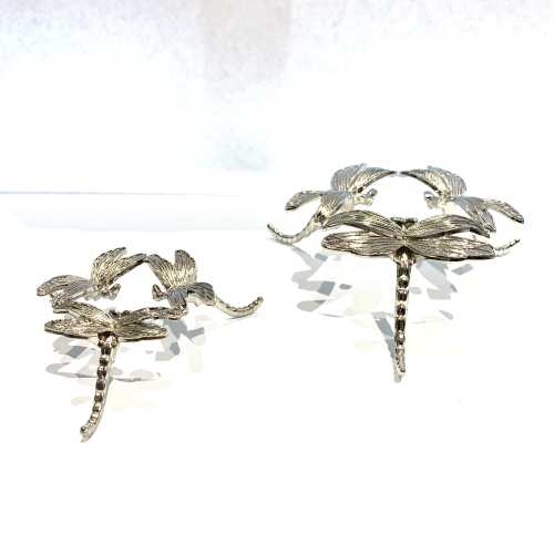 Dragonfly Sphere Stand - Silver Elegance | Embrace Transformation and ...