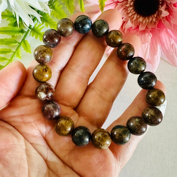 Pietersite Crystal Round Bracelet | Unleash Inner Power and ...