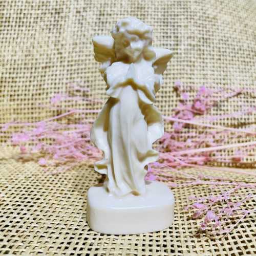 Genuine Handmade Tagua Nut Carving Ivory - Praying Angel - Ai Ne angel