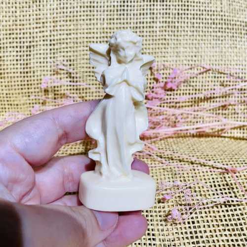 Genuine Handmade Tagua Nut Carving Ivory - Praying Angel - Ai Ne angel