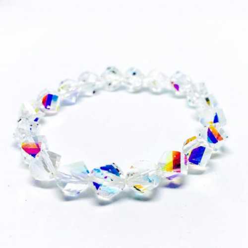 Swarovski Bracelet Crystal AB Decagon 8mm - Ai Ne Bracelet